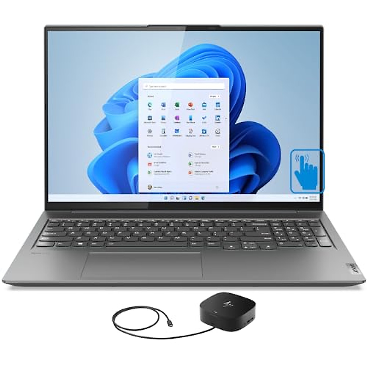 Lenovo Slim 7i Home & Business Laptop (Intel i7-12700H 14-Core, 32GB LPDDR5 4800MHz RAM, 2TB PCIe SSD, Intel ARC A370M, 16.0" 120 Hz Touch Wide QXGA (2560x1600), Win 11 Pro) with G2 Universal Dock