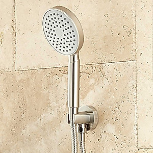 Signature Hardware 931419 Lattimore Shower System with Rainfall Shower Head and Hand Shower - Rough In Included