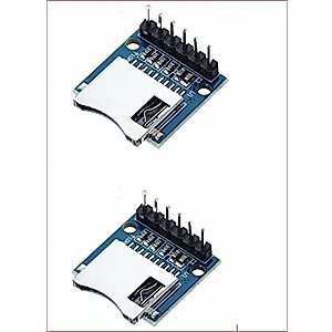 RedTagCanada Micro SD Storage Expansion Board Mini Micro SD TF Card Memory Shield Module with Pins (Soldered) for Arduino ARM AVR (1, Micro SD)