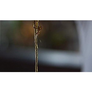 AmeriPour - Whiskey Pourer for Liquor Bottles – With Flap - Made 100% In USA. Great Whiskey Gift For The Home Bar! (1, Amber - Large Cork)