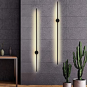 TFCFL 1Pc LED Linear Wall Lamp Modern Outdoor Long Strip Wall Mount Lighting Fixture IP67 Waterproof Garden Porch Sconce Lantern Sconces Luminaire/Bedroom Bedside Licht