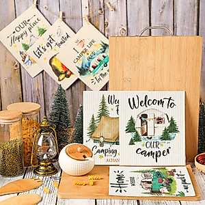 6 Pcs Swedish Kitchen Dish Cloths Kitchen Towels Reusable Sponge Cleaning Cloths Wipes Absorbent Dish Cloth Quick Drying Washable Decorative Tea Towels No Odor Bar Hand Towel (Camping)