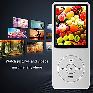 MP3 Player, Music Player with 16GB Micro SD Card, Build-in Speaker/Photo/Video Play/FM Radio/Voice Recorder/E-Book Reader, Supports up to 128GB