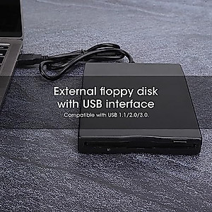 GOWENIC Limouyin Portable Floppy Drive, 3.5-Inch Card Reader Computer Accessory External Removable, USB External Floppy Disk Reader Drive for 107 VistaWindows 8 XPME 2000 SE 98