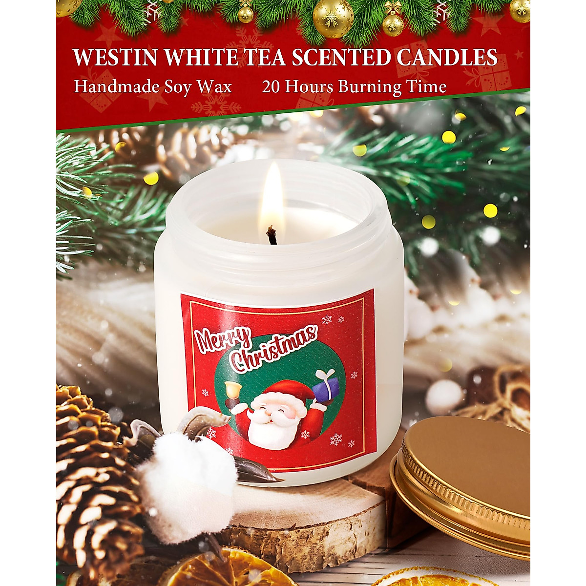 MEIGBFR Christmas Gifts for Women, Women Christmas Gifts Idea 2023 Christmas Gift Basket Gift Box for Coworkers Teacher Sister Mom Wife Who Have Everything