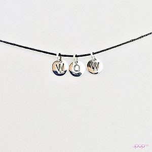 apop Sterling Silver Mini Alphabet Disc Pendant Only, Letter A Only