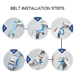 HUGVIDAS Reflective Anti-Lost Rope, Child Safety Belt with Key Lock, Breathable Toddler Traction Belt, Reflective Anti-Lost Rop (2M/6.5ft, Gold)