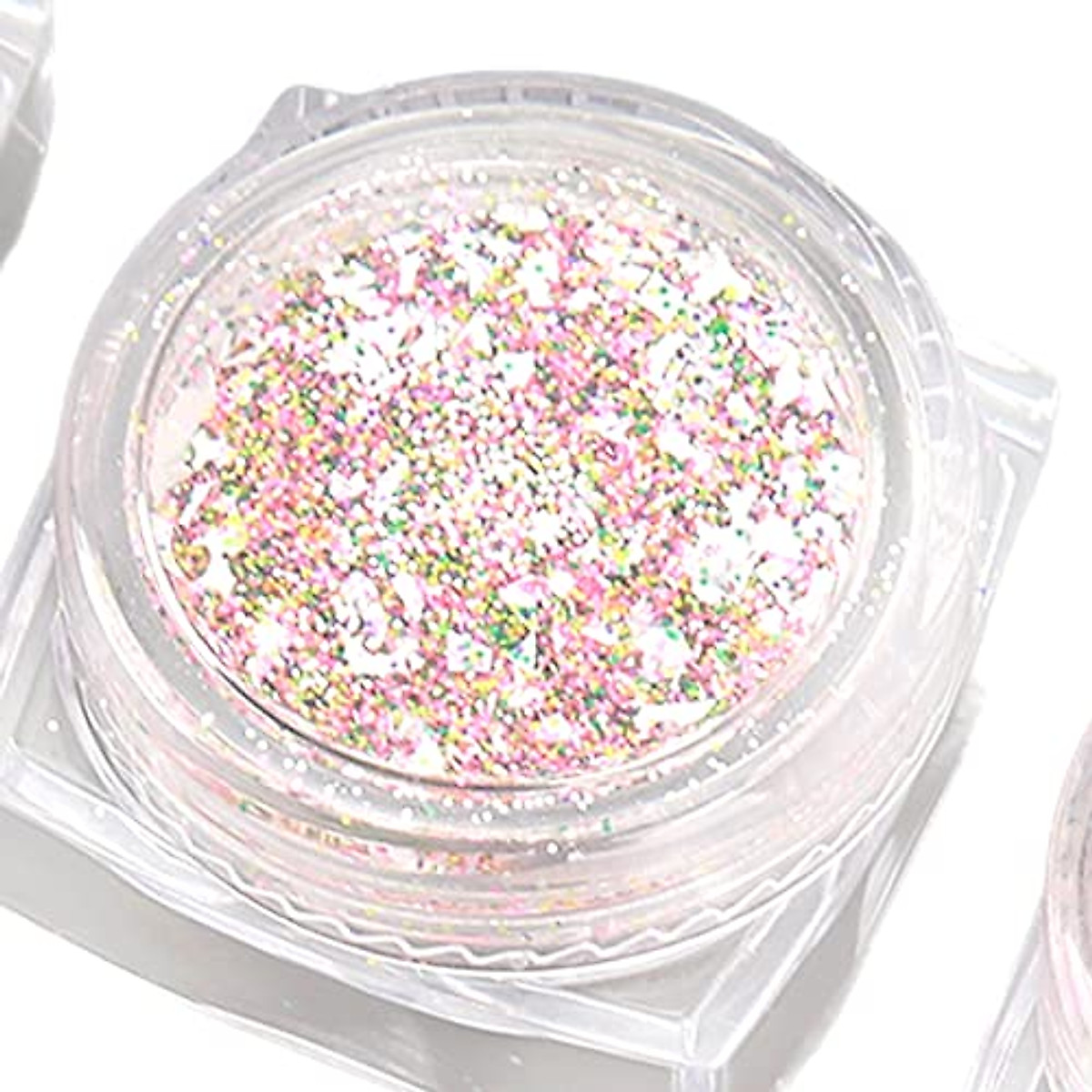 YLSZHY 6 Colors Nail Art Glitter Wool Powder,Nail Powder Set,DIY Nail Art Pigment Powder Glitter Dust Kit for for Nail DIY Crafts Tips Decoration