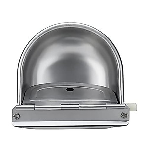 Mono-gatari Automatic Waterer Water Bowl Farm Livestock Stainless Steel Animal Drinking Water Bowl for Pigs Horse Cattle Goat Sheep Dog (Without Drainage Hole)