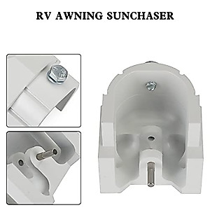 Frezon Alminum Replacement Part End Plug Solid Fit For Dometic RV Awning Sunchaser II Replacement