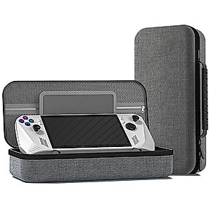 Sonicgrace for ASUS ROG Ally 2023 Case / ROG Ally X 2024 Case, Hard Handheld Protected Travelling Carrying Case, Shockproof Game Console Storage Bag Compatible with ASUS ROG Ally X Accessories