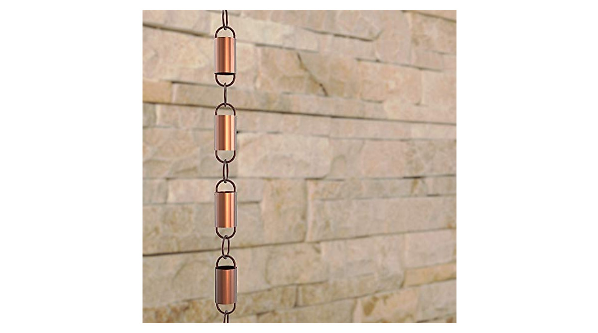 Elevate Your Home with Copper Rain Chains - 8.5 FT
