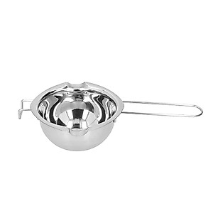 Chocolate Melting Pot, 400ml Stainless Steel Double Boiler Pot Universal Melting Pot for Melting Chocolate, Candy, Soap and Candle Making