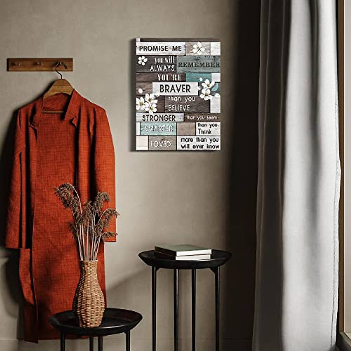 Inspirational Wall Art for Office Bathrooms Motivational Wall Decor Quotes Theme Canvas Wall Art Home Office Artwork Decor Prints with Framed 12"x16"