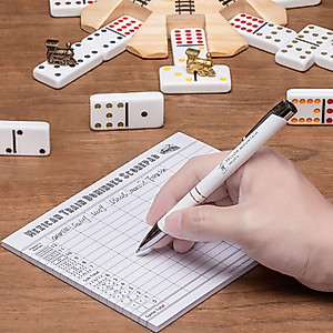 Yellow Mountain Imports Mexican Train Dominoes Scorepad - 50 Sheets