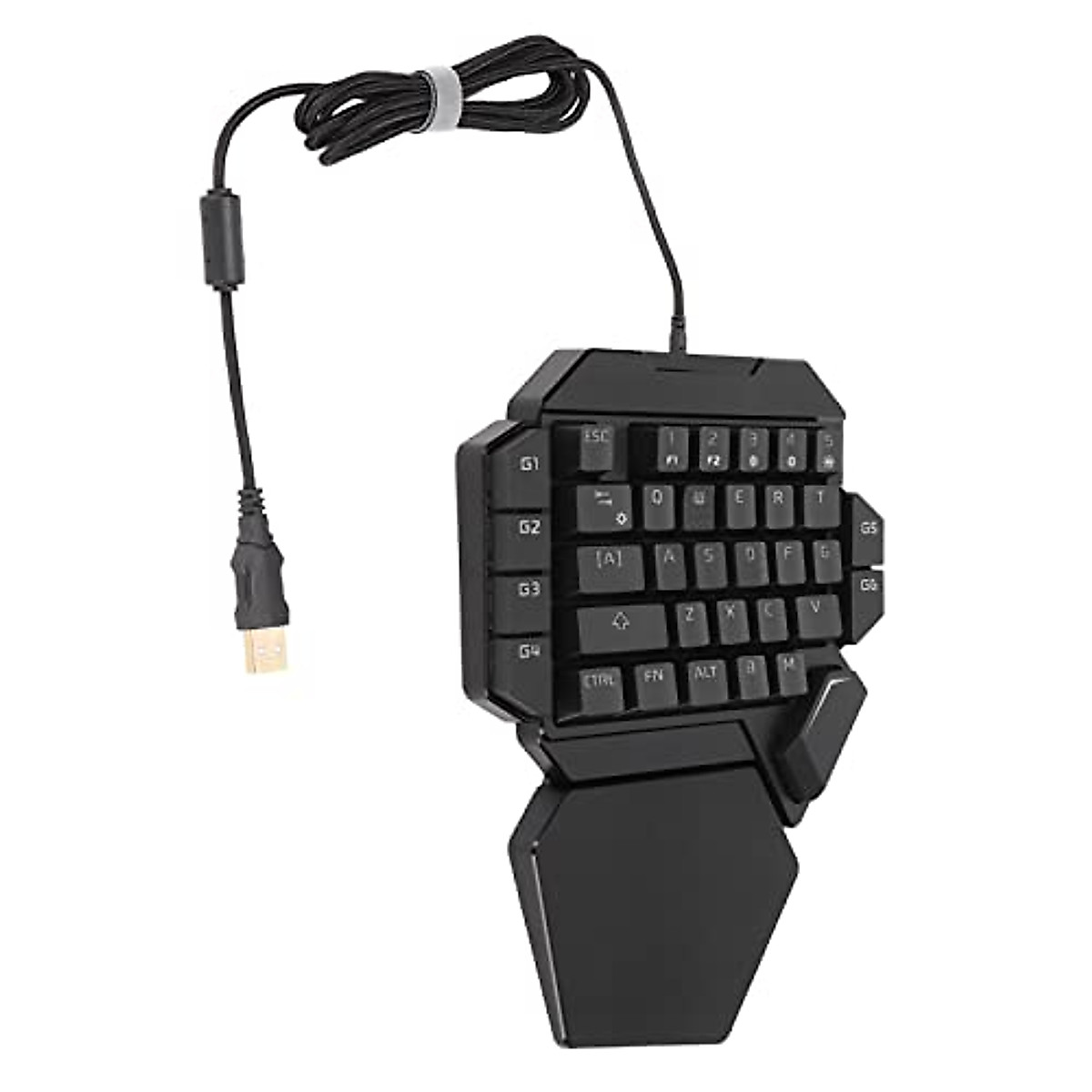 Ruining One Handed Gaming Keyboard, One Handed Keyboard Ergonomic Design for Dorm for Game for Home