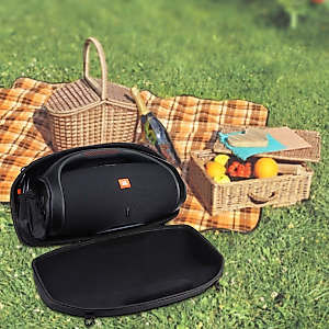 co2CREA Hard Travel case Replacement for JBL Boombox 2 Boombox 3 Waterproof Portable Bluetooth Speaker (All Black Case for Boombox 2 Speaker)