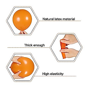 Orange and Black Balloons Arch Garland Kit-148Pcs Orange Black Metallic Confetti Balloon for Birthday Anniversary New Years Baby Shower Engagement Wedding Retirement Party Decoration