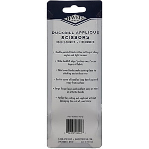 Havel's Double-Pointed Duckbill Applique Scissors 6"-Left Handed