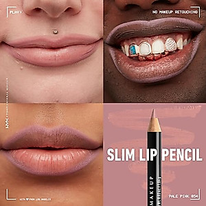 NYX PROFESSIONAL MAKEUP Slim Lip Pencil, Long-Lasting Creamy Lip Liner - Pale Pink
