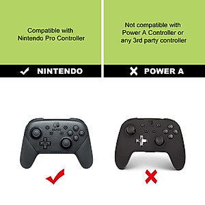 ahishfoneya Adjustable Mount Clip for Switch Official Pro Controller, The Original Pro Controller Clip Mount Compatible with Nintendo Switch/OLED/Lite,Black (Black)