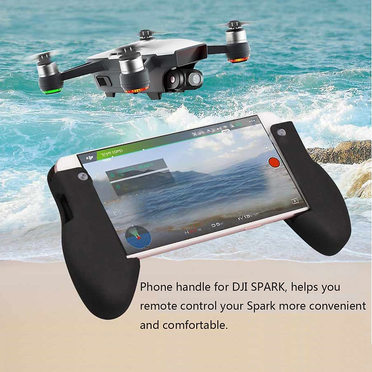 iPad /Android Tablet /SmartPhone Game Controller, Mobile Phone Gamepad Holder Mobile Game Grip Mobile Gamepad Joystick Game Clutch for 4~12.9 In Equipment(black)