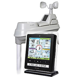 AcuRite Iris (5-in-1) Wireless Indoor/Outdoor Weather Station with Remote Monitoring Alerts for Weather Conditions (01536M)