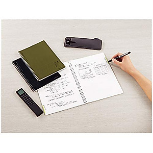 Kokuyo Soft Ring Notebook Biz - A5-50 sheets - Line Ruled 6 mm - Green (Pack of 2)