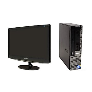 2018 DELL Desktop Computer Package,Core 2 Duo 3.0GHz,8GB,320GB,Windows 10-Multi Language Support-English/Spanish/French, 24in Samsung Monitor (C2D) (Renewed)