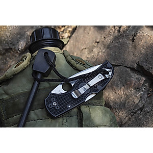 Spyderco Native 5 Signature Knife with 2.95" Maxamet Steel Blade and Gray FRN Handle - PlainEdge - C41PGY5