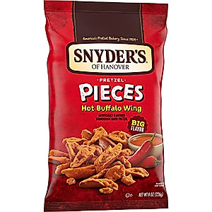 Snyder's of Hanover Pretzel Pieces, Hot Buffalo Wing, 8 Oz (Pack of 6)