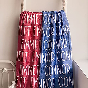 PUBSOOUP Personalized Baby Blankets, Baby Blankets for Girls and Boys with Name Flannel Plush Baby Customized Blanket Personalized Gifts for Kids(40"x30"inch)