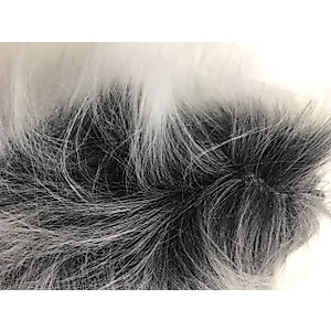 Long Faux Fur Animal Luxury Tail, Cosplay, Anime Lover, Costume Dress Up Pet Play Furry Super Soft Accessory (30", Gray Frost)