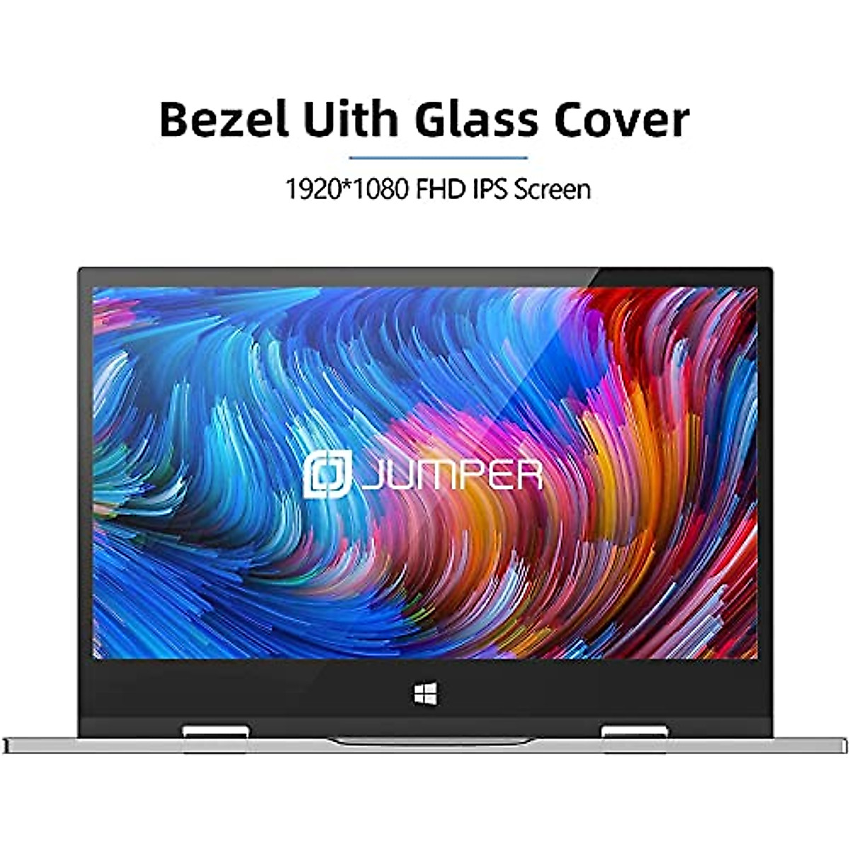 jumper EzBook X1 11.6 Inch 1080P FHD Touchscreen Laptop,Intel Celeron Quad core Processor,Flip Computer PC 6GB RAM,128GB eMMC,Windows 11 Home,Supports TF Card and 1TB M.2 SSD Extension - Silver