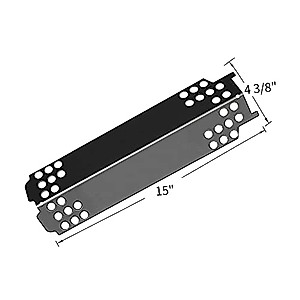 Rejekar Grill Replacement Parts for Charbroil 463436215, 463436214, 463436213, 467300115, 463234413, Thermos 466360113, G432-Y700-W1, G432-0096-W1, Grill Burner & Heat Plate Shield & Crossover Tube