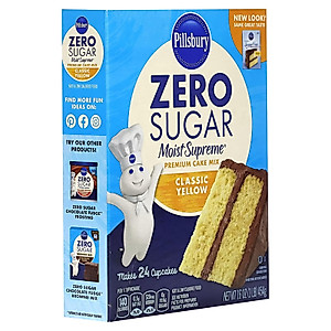Pillsbury Moist Supreme Sugar Free Classic Yellow Premium Cake Mix (Pack of 2) by N/A [Foods]