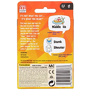 Mattel Games MAD GAB Card Game of Verbal Puzzle Phrases, Gift for Players Ages 12 Years & Olderâ€‹â€‹â€‹