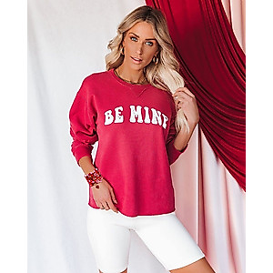 XOCARTIGE 6PCS Valentine’s Day Bracelets Red Heart Charms Bracelets for Women Crystal Pearl Beaded Stretch Bracelet Set Festive Birthday Party Gifts (6PCS Red Bracelets)