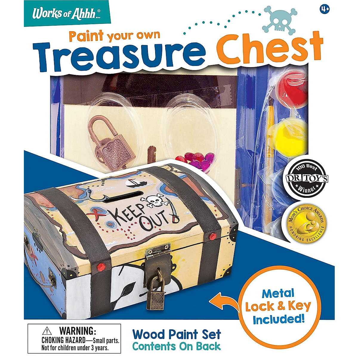 Works of Ahhh... Craft Set - Treasure Chest Classic Wood Paint Kit