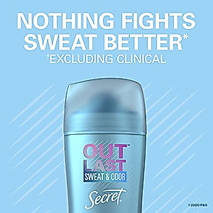 Secret Antiperspirant and Deodorant for Women, Outlast Xtend with 48 Hour Odor Protection Invisible Solid, Protecting Powder, 2.6 Oz Pack of 3 (Packaging May Vary)
