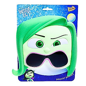 Costume Sunglasses Inside Out Disgust Sun-Staches Party Favors UV400 Green/Light Green, 12" x 7" x 1"