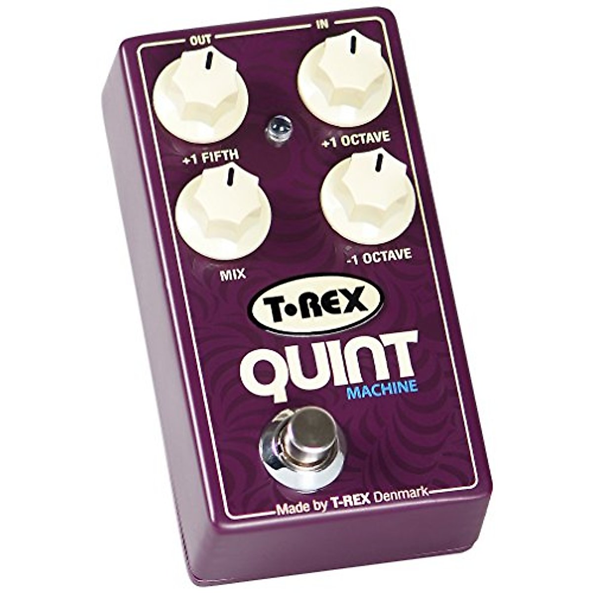 T-Rex Engineering QUINT-MACHINE Pitch Guitar Effects Pedal with Fully Adjustable Octave Up, Octave Down, and Fifth Up Controls; Simulating Organ, Synth or 12-String Sound (10094)