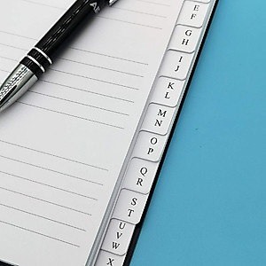 Nokingo Spiral Password Book with Alphabetical Tabs - 5x7 inch Password Organizer with A-Z Tabs for Internet Login, Website, Username, Password. Password Keeper for Home or Office, PU Cover, Teal