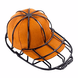 Hat Washers, 1 Pack Baseball Hat Cleaners Cap Washer, Fit for Adult/Kid's Hat Washer Frame Cage, Hat Protector Racks for Washing Machine, Black