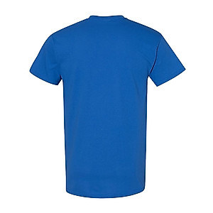 United States Marine Corps Adult T-Shirt in Royal (Black Text) - Large