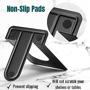 Mr. Pen- Book Ends, Black, 4 Pack, Heavy Duty Metal Bookends for Shelves, Book Holders for Shelves, Book Stoppers, Book Holders, Book Ends for Office, Metal Bookends, Book Ends to Hold Books.