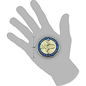 Medical Doctor Psalm 91 Challenge Coins, Gift for Doctors, Men & Women, The Lord is My Refuge & My Fortress, Primum Non Nocere - First Do No Harm. Pocket Token of Peace and Protection