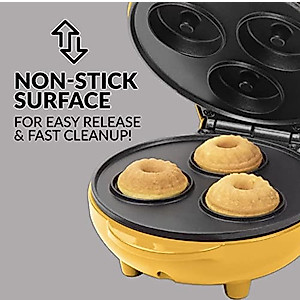 Nostalgia MyMini Lava & Bundt Cake Maker-mini breads, mini muffins, compact size (Gold)