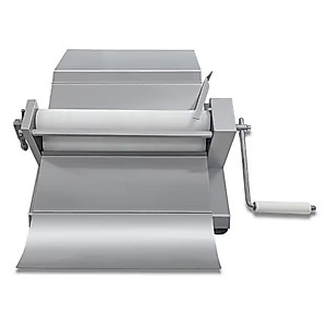 HayWHNKN Manual Dough Sheeter 16.5'' Dough Roller Sheeter Fondant Sheeter Stainless Steel Dough Press Machine Pastry Machine Pasta Maker for Fondant, Croissants, Icing, Pizza and Puff Pastry