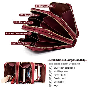 WITERY Small Cellphone Crossbody Purse- Lightweight Leather Travel Phone Crossbody Bags Shoulder Bags with 2 Shoulder Straps & Credit Card Slots for Women